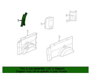 2009-2020 GM Body C-Pillar Trim Panel 25853936 | GMPartsDirect.com