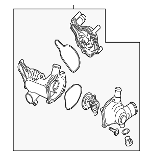 2007-2009 Volkswagen Touareg Engine Water Pump 079-121-010-C | OEM VW ...