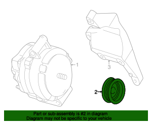 1996-2006 Ford Alternator Pulley F5OZ-10344-D | OEM Parts Online