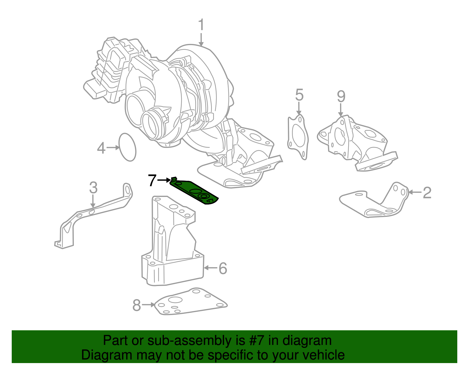 2007-2009 Mopar Gasket 68053124AA | Mopar Parts Canada