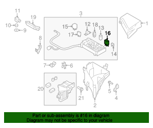 2005-2015 Subaru Horn Relay 82501AG070 | Subaru Parts For You