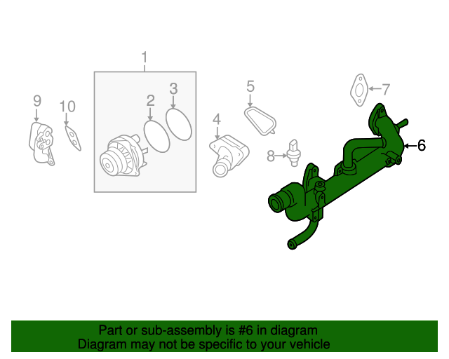 11060-3NT0A - Water Outlet 2013-2024 Nissan | Nissan Parts ...