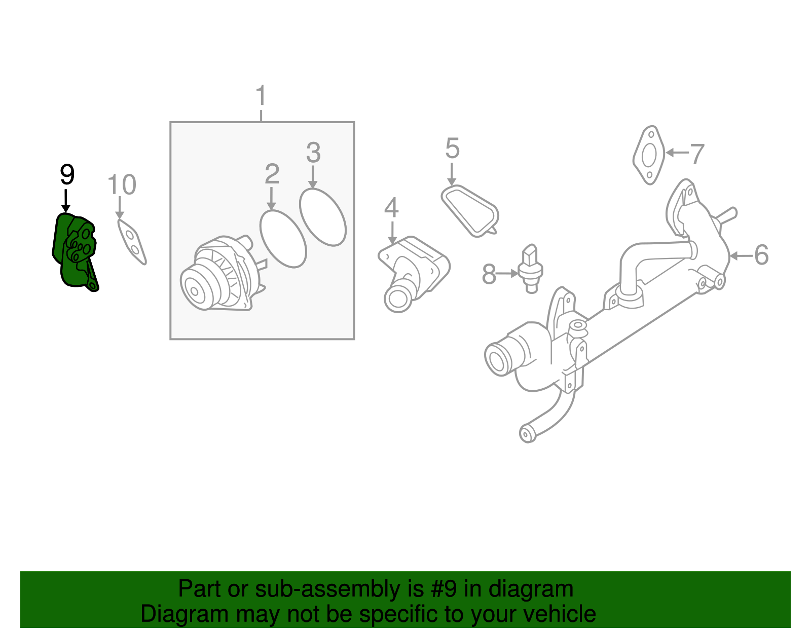 14075-JA10A - Engine Coolant Pipe 2009-2024 Nissan | AutoNation Parts