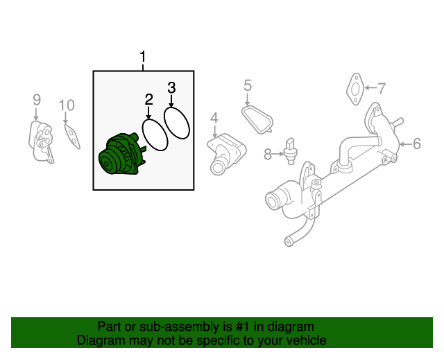 21010-JA11A - Water Pump 2007-2024 Nissan | Nissan Parts & Accessories ...
