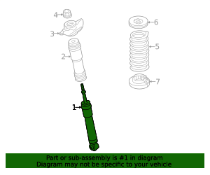 2022-2024 Mitsubishi Outlander Shock Absorber 4162A504 | QuirkParts