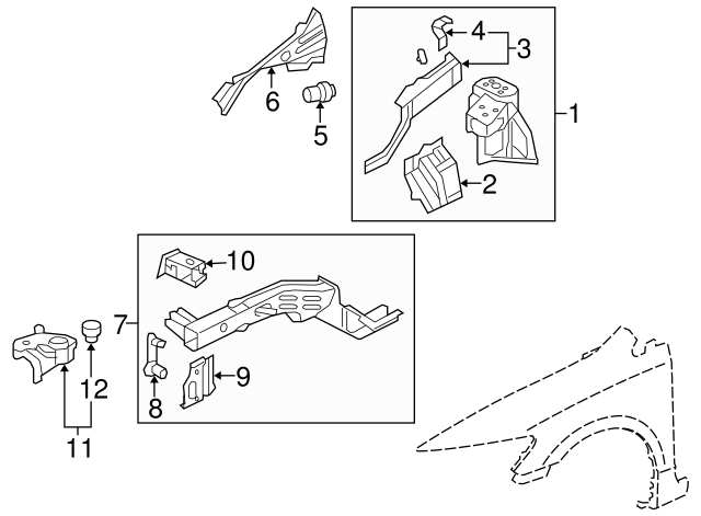 04684-SNA-A00ZZ - Side Extension 2006-2011 Honda Civic | Honda Parts Online