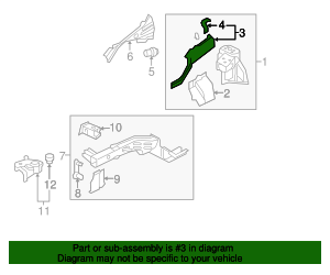 04684-SNA-A00ZZ - Extension Set, L Front Wheelhouse (Lower) - 2006-2011 ...