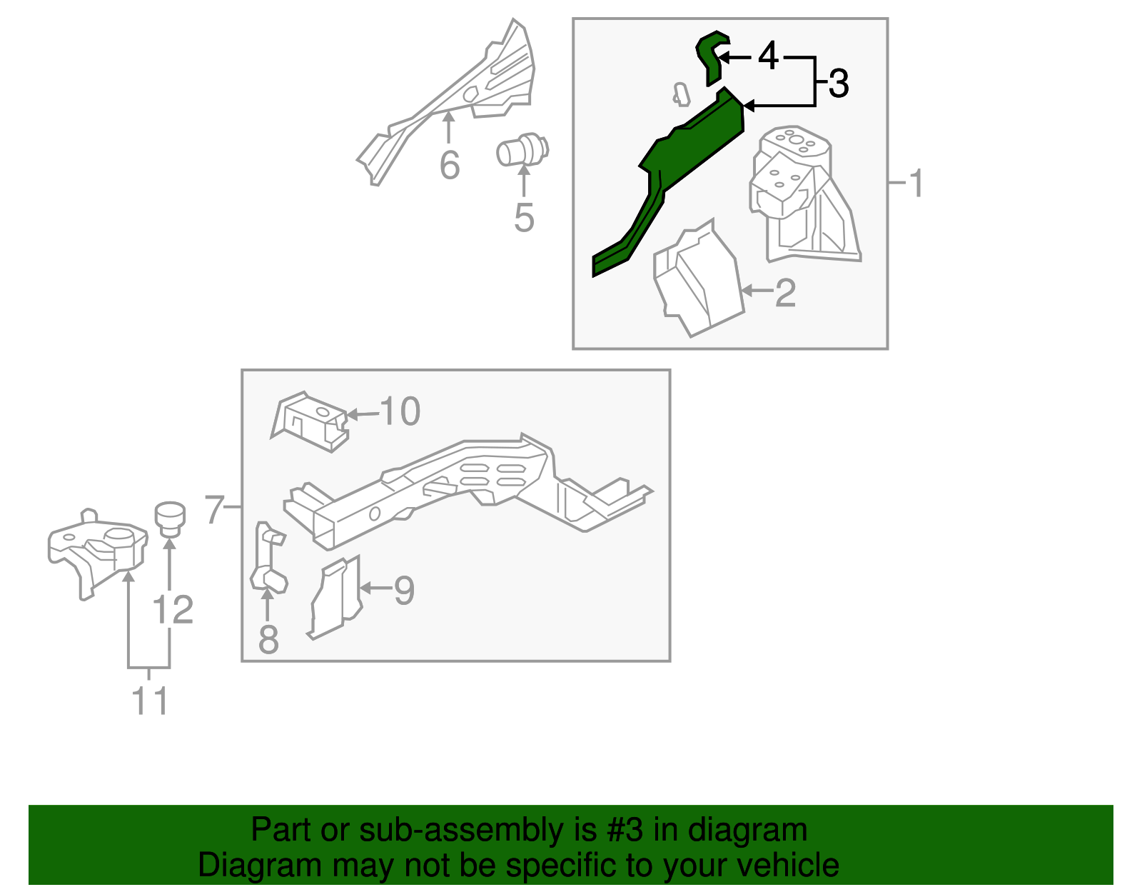 04674-SNA-A00ZZ - 2006-2011 Honda Civic - Extension Set R Front ...