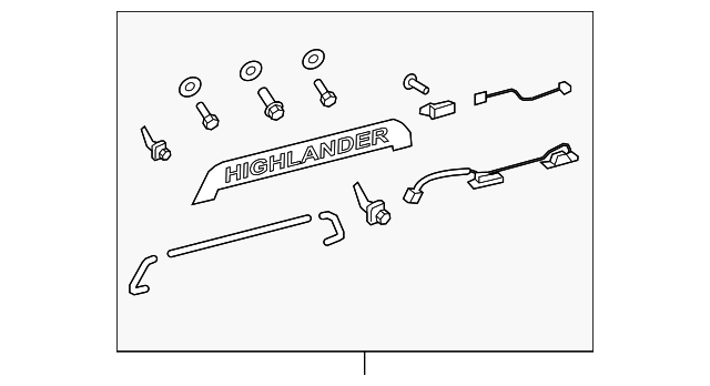 76801-48901 - Lift Gate Trim 2008-2010 Toyota Highlander | Ourisman ...