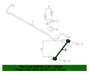 2004-2021 Mopar Stabilizer Link 4766866AA | TascaParts.com