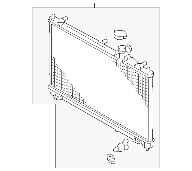 21410W200P Radiator Assembly 2021-2022 Mitsubishi Outlander PHEV ...