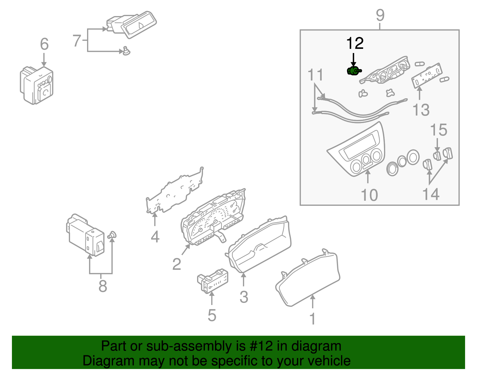 2002-2007 Mitsubishi Lancer Blower Motor Switch MR513316 | Mitsubishi ...