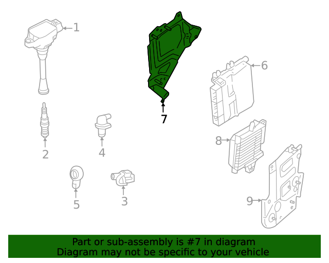 2022-2024 Mitsubishi Mount Bracket AX000062 | Mitsubishi Parts ...