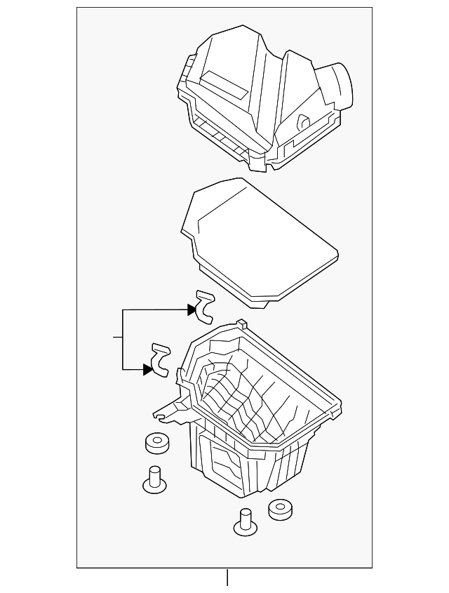 28110-B1000 - Air Cleaner Assembly - 2015-2017 Hyundai | Joseph Airport ...