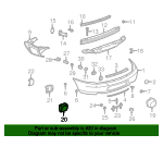 2002-2005 Porsche 911 Buffer 996-505-625-00-G2X | Gaudin Porsche Parts