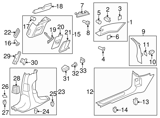 970-555-179-03-8T5 - Body A-Pillar Trim Panel 2010-2016 Porsche ...