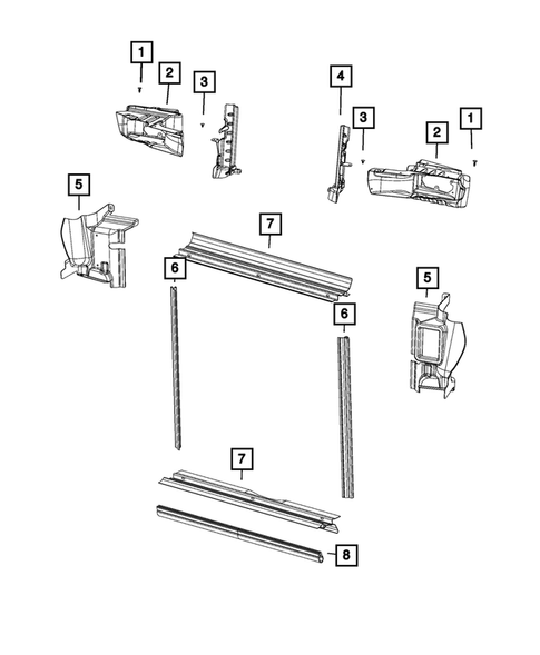 Radiator and Related Parts; Charge Air Cooler for 2017 Dodge Charger ...