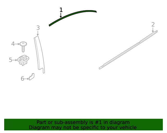 Genuine BMW 51-33-7-465-168 | Upper Molding | FREE Shipping on Most ...