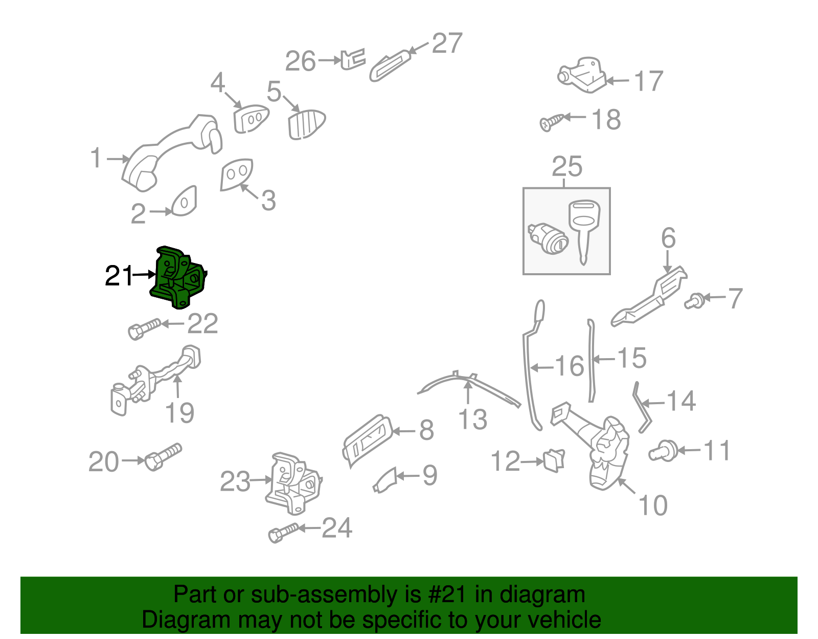 2001-2012 Ford Upper Hinge 7L8Z-7822801-A | OEM Parts Online