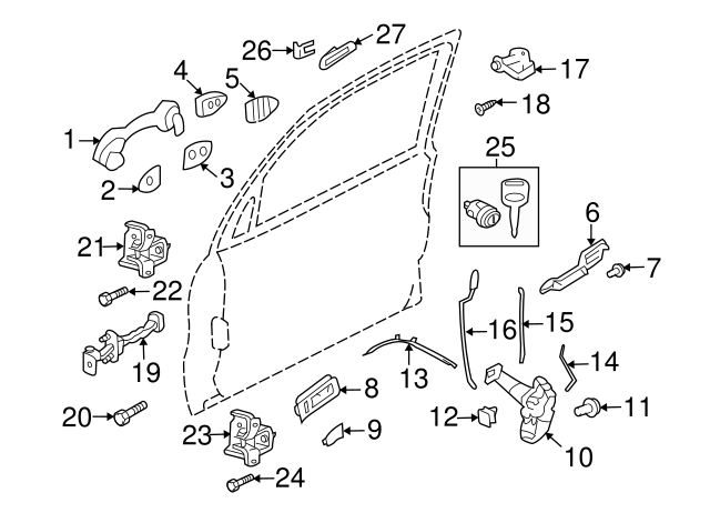 2008-2012 Ford Lock Actuator - Driver's Side (LH) BL8Z-7821813-B ...