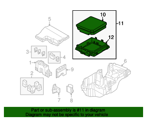 284B6-JG03B - Fuse and Relay Center 2007-2015 Nissan | AutoNationParts.com