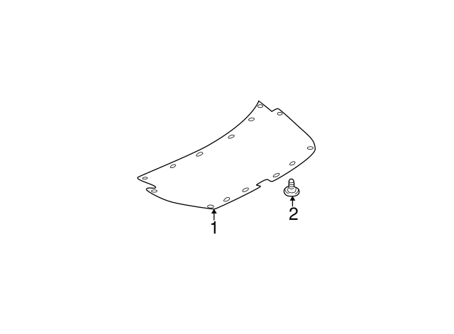 2002-2008 Nissan Trim Panel Clip 01553-10051 | TascaParts.com