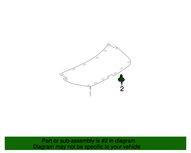 2002-2008 Nissan Trim Panel Clip 01553-10051 | TascaParts.com