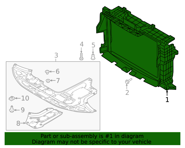 2020-2022 Hyundai Palisade Air Guide 29135-S8500 | QuirkParts