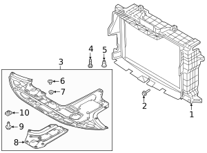 2020-2024 Hyundai Palisade Under Cover 29110-S8000 | QuirkParts