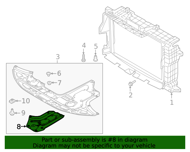 Genuine Sight Shield for 2020-2022 Hyundai Palisade | Part# 86391-S8000 ...