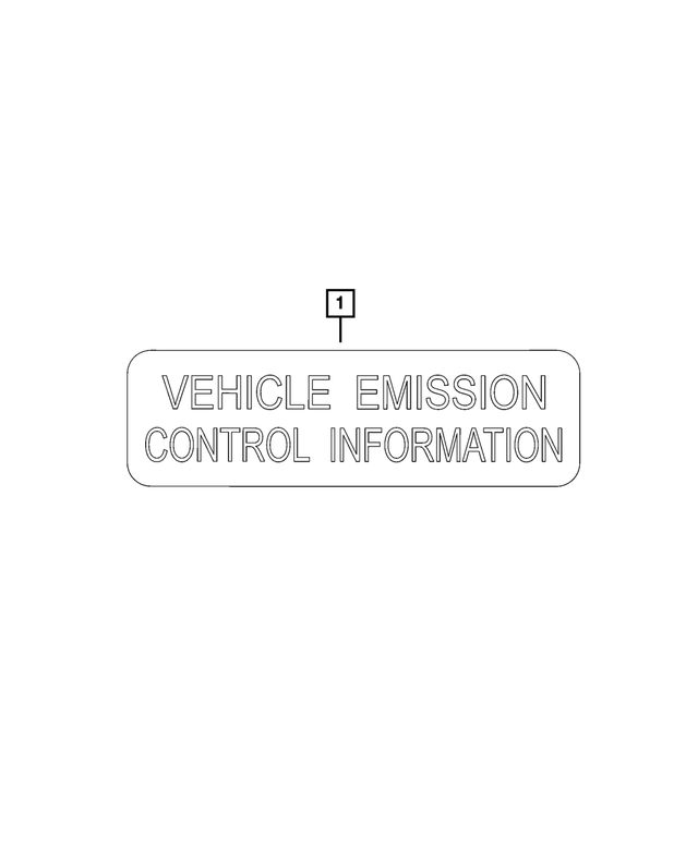 2025 Ram 1500 Vehicle Emission Control Information Label 68661739AA ...