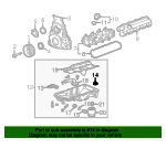 2014-2024 GM Oil Pan Port Seal 12621086 GM | GMPartsDirect.com