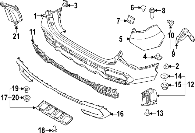 92405-P1200 - Reflector 2023-2024 Kia Sportage | Kia.Parts Store