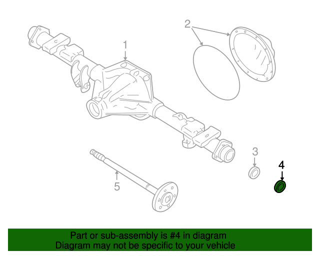 1997-2019 GM Front Axle Shaft Seal 19169124 GM | GMPartsDirect.com