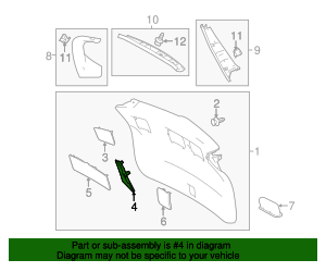67848-0R010-C0 - Liftgate Trim Cover 2013-2018 Toyota RAV4 | AutoNation ...