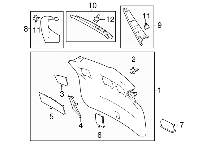 2013-2018 Toyota RAV4 Glass Trim 67939-0R030-C0 | Toyota Parts Center