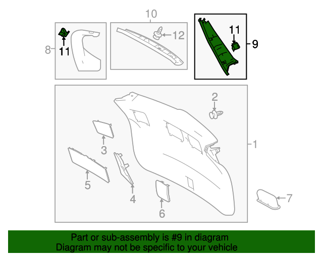 67938-0R030-C0 - Glass Trim - 2013-2018 Toyota RAV4 | Lithia Toyota Parts