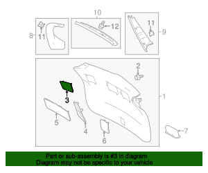 67847-0R040-C0 - Access Cover - 2013-2018 Toyota RAV4 | OEM Genuine ...