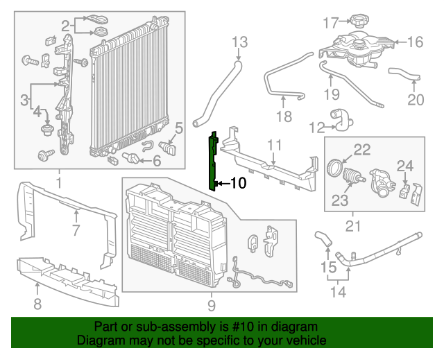 2015-2021 GM OEM NEW 15-21 GM Chevrolet Colorado Radiator Air Passenger ...