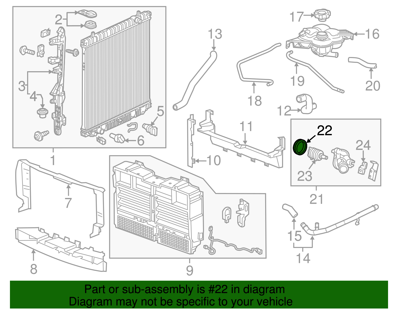 2013-2023 GM Engine Coolant Thermostat Housing Gasket 12630780 | GM ...