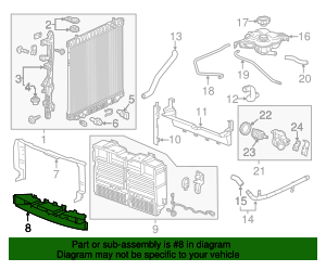2015-2020 GM Front Bumper Shutter Lower Baffle 23487157 GM ...