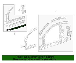 207-636-29-16 - Rocker Reinforced 2012-2017 Mercedes-Benz | Mercedes ...