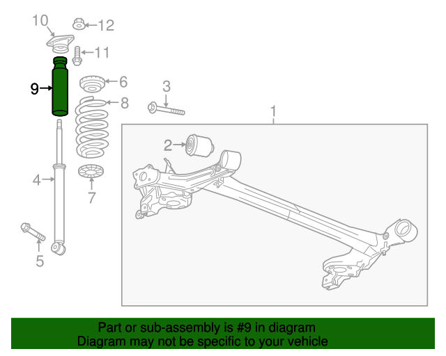 2016-2022 Chevrolet Spark Rear Shock Absorber Bumper 42344955 GM ...