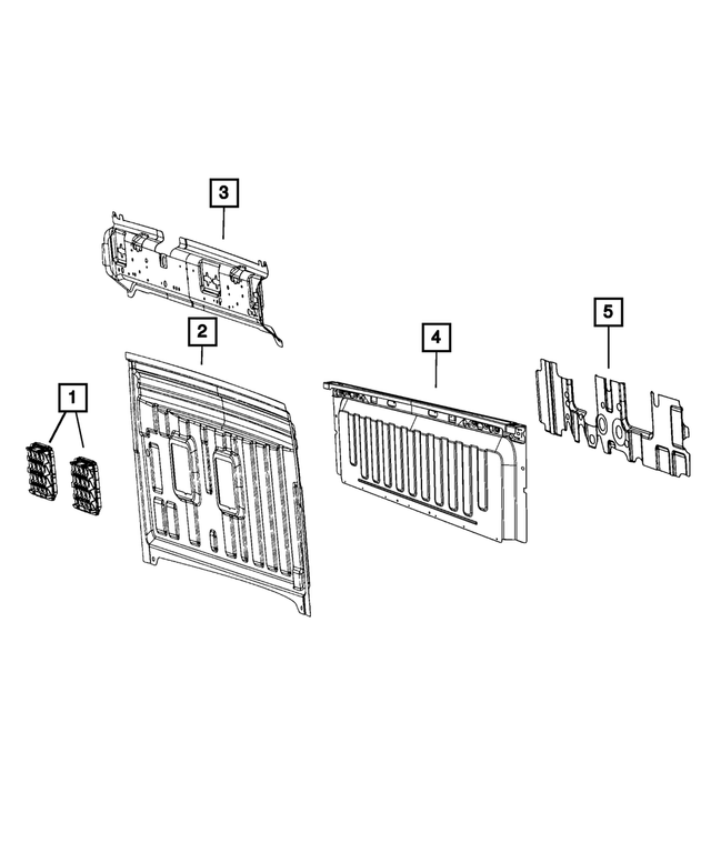 2021-2023 Ram 1500 Front Box Panel 68352990AC | Mopar eStore