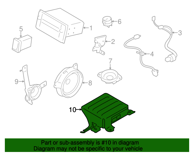 SU003-07080 - Amplifier - 2013-2020 Toyota | OEM Genuine Toyota Parts
