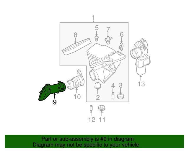 13717521011 - 2004-2010 BMW Intake Duct (13-71-7-521-011) | BMW of ...