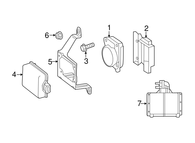 9050010 - Cruise Control Distance Sensor 2011-2015 Mercedes-Benz ...