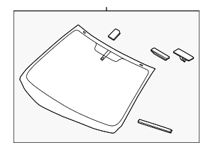 2012-2017 Kia Rio Windshield 86110-1W090 | TascaParts.com