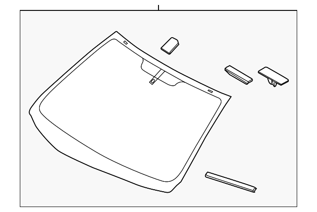 86110-1W090 - Windshield 2012-2017 Kia Rio | Kia.Parts Store