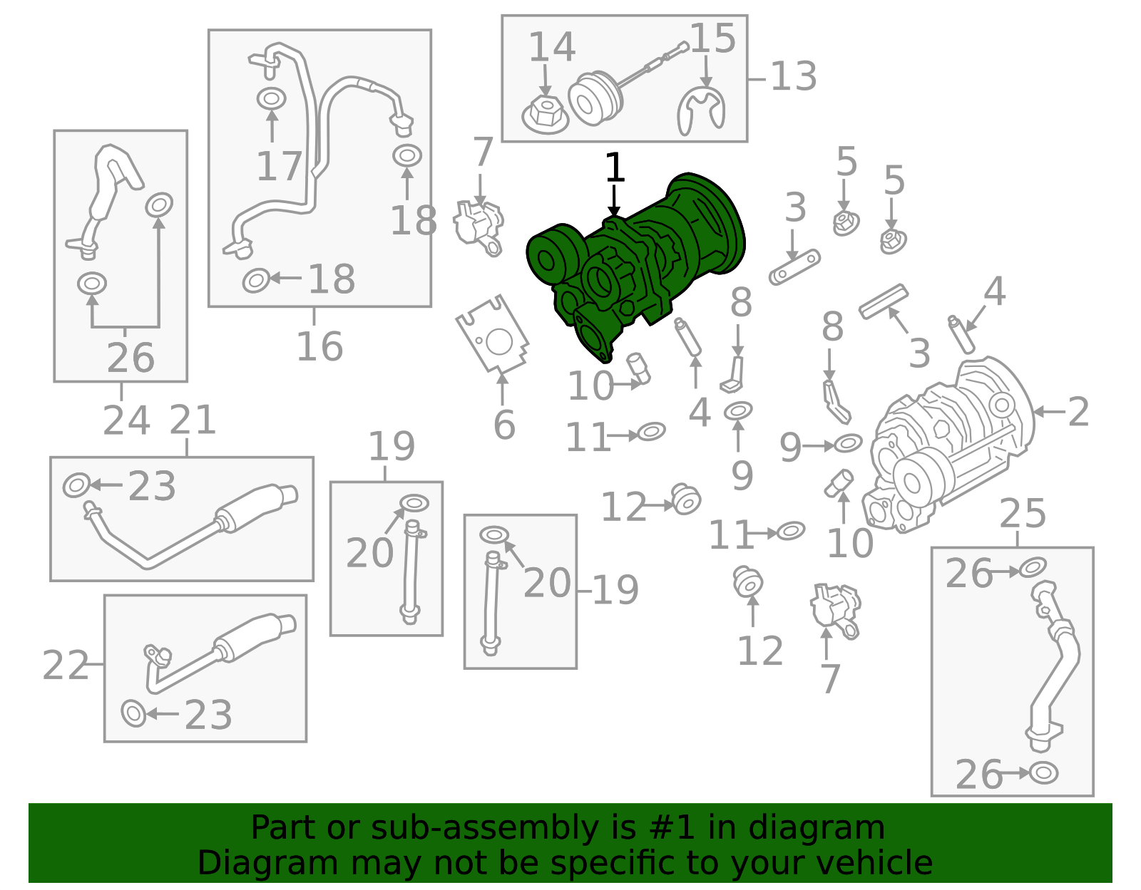 2017-2024 Porsche Turbocharger PAB-145-704-C | Gaudin Porsche Parts